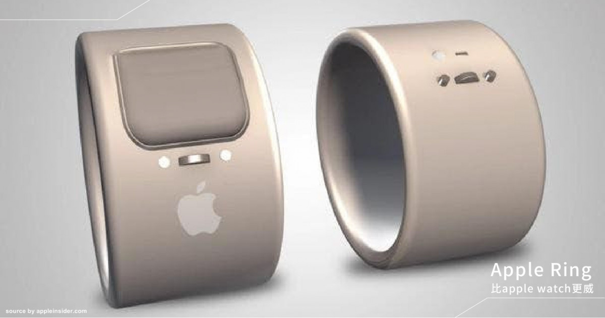 蘋果最新「Apple Ring」概念圖曝光！最輕巧APPLE周邊，健康紀錄、付款功能一指搞定！