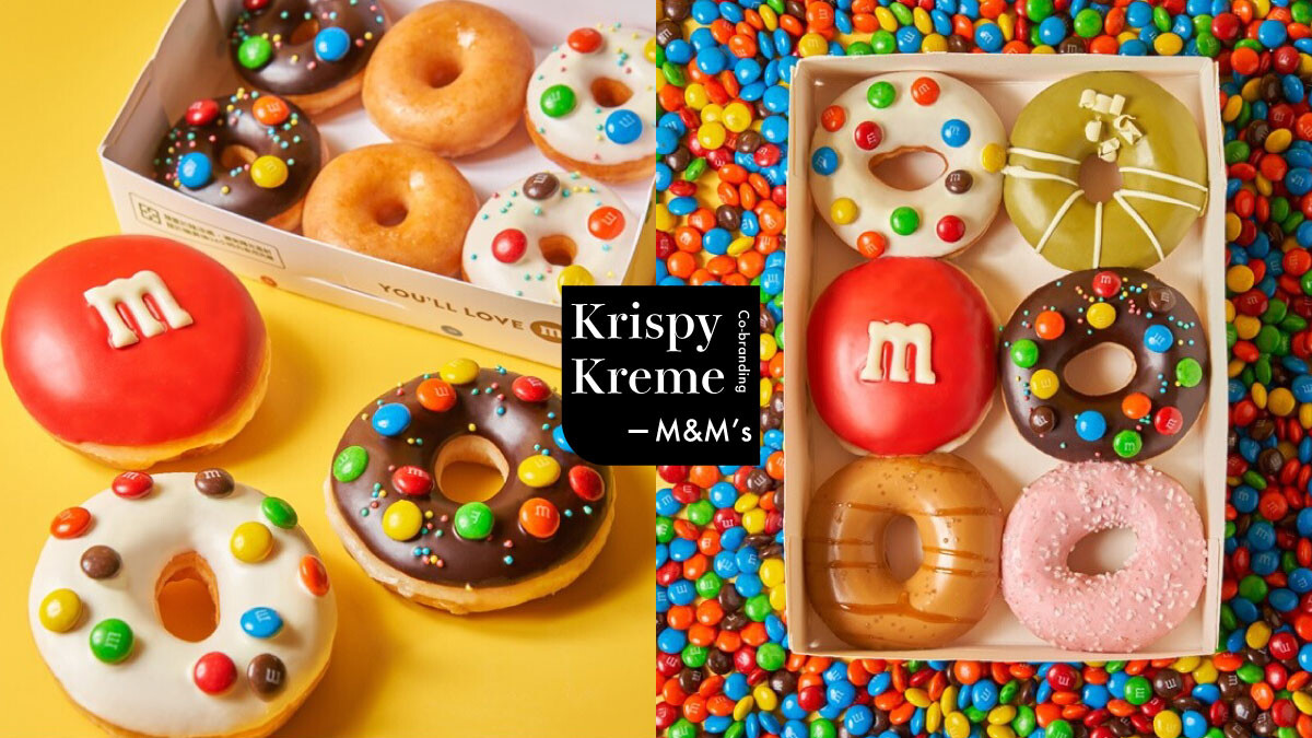 Krispy Kreme x M&M’s聯名甜甜圈登場！繽紛夢幻糖霜+MM巧克力簡直絕配