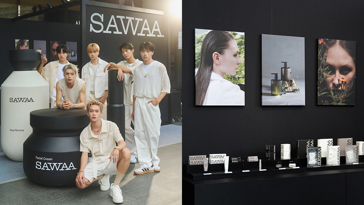 純淨極簡保養品牌SAWAA邀請OZONE擔任一日店長！與粉絲分享日常中療癒的美好時光